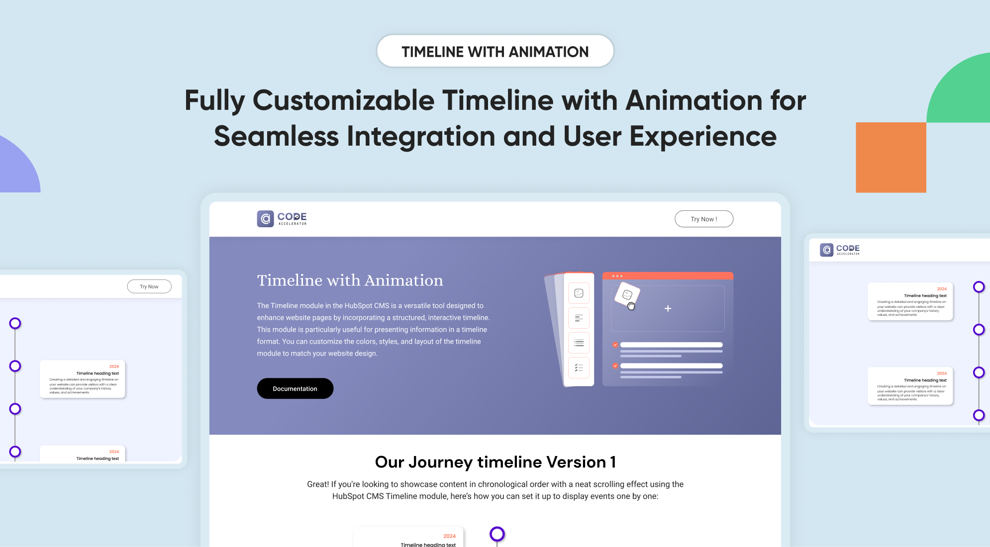 Timeline Module Documentation Page